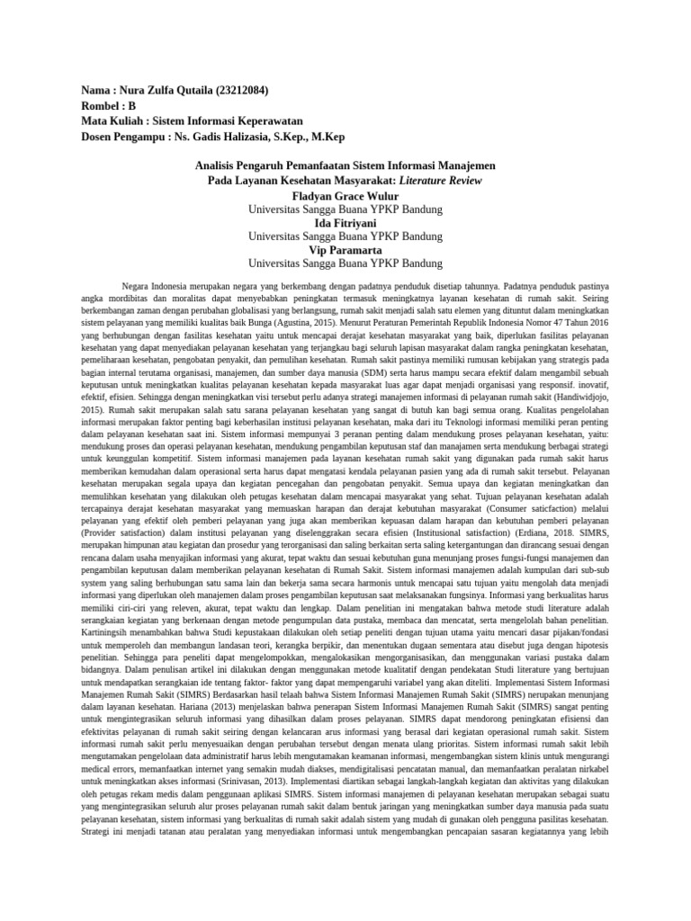 Tugas Sik Nura Zulfa | PDF