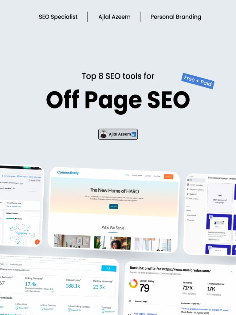 8 Off-Page SEO Tools | PDF