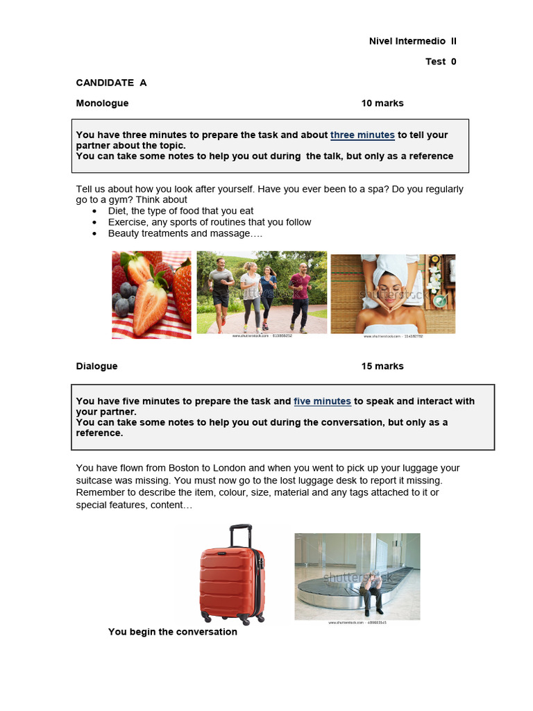 Expresión-Oral-Inglés-Intermedio | PDF