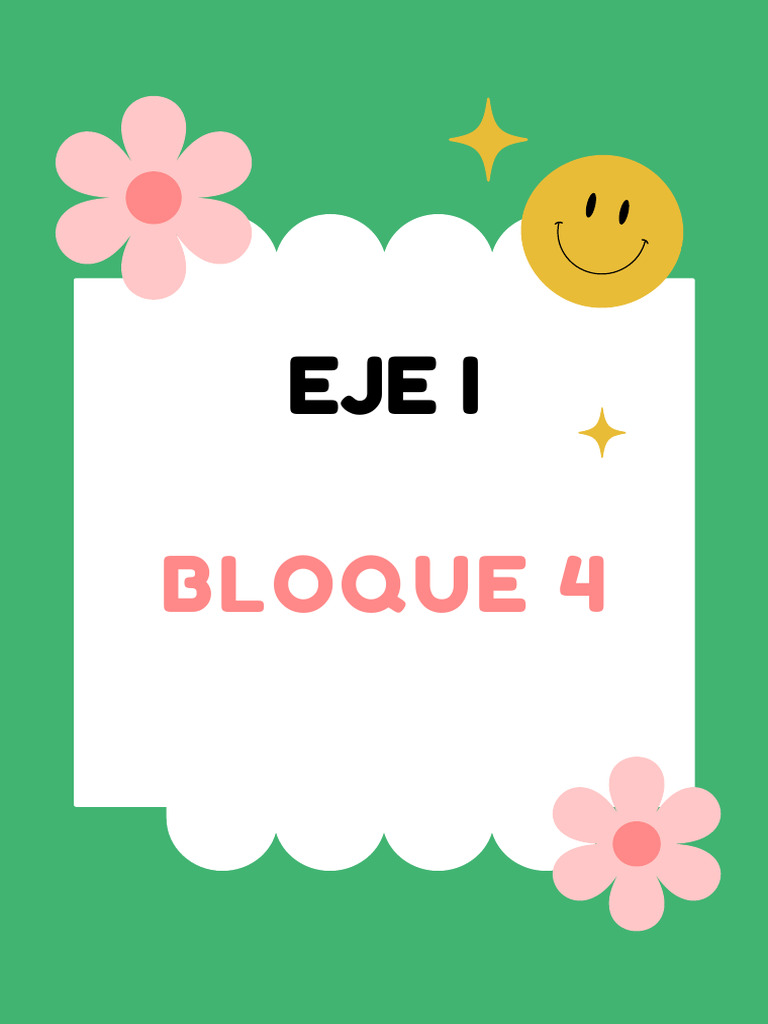 Eje 1. Bloque 4 | PDF