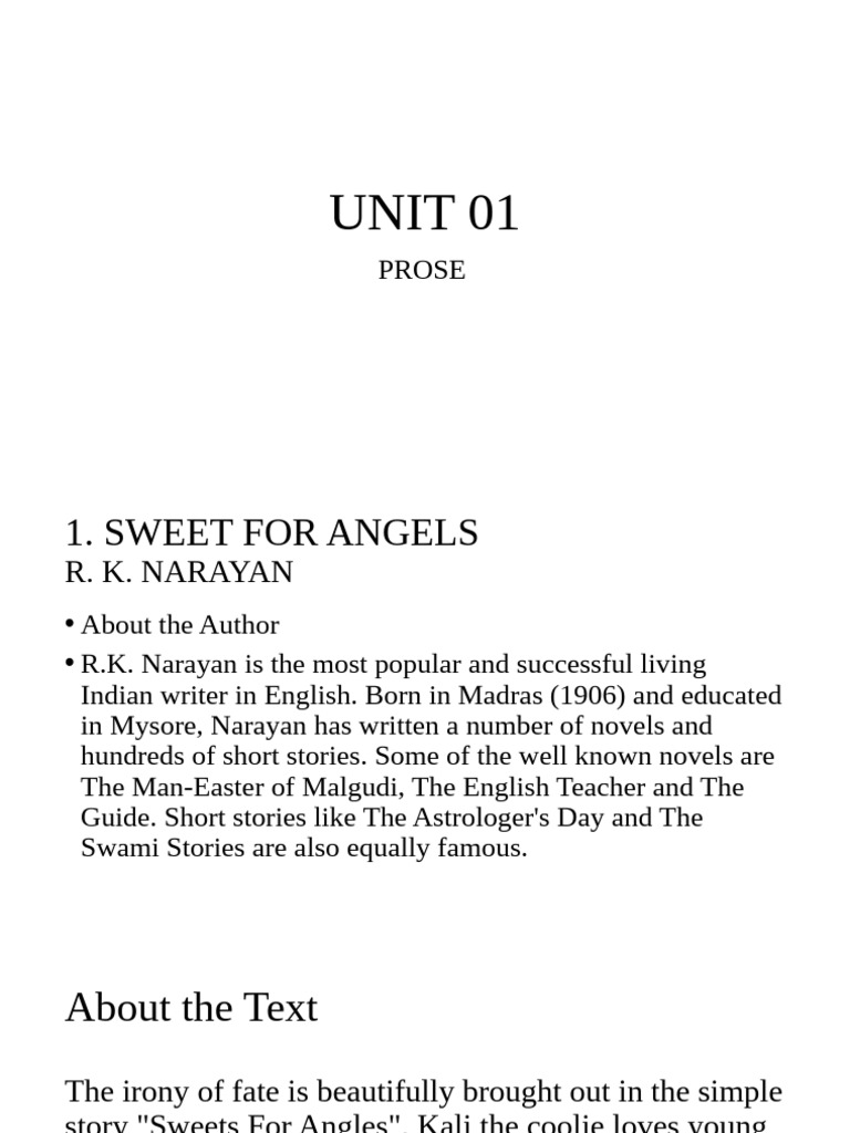 UNIT 01 SWEETS FOR ANGLES | PDF