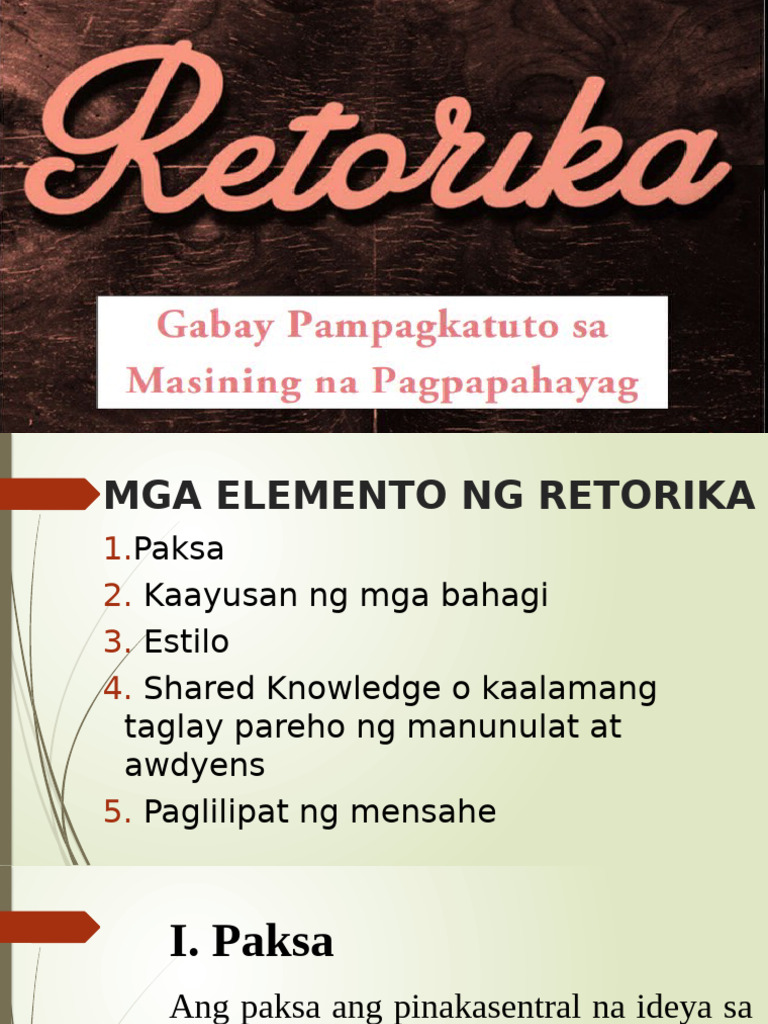 Elemento NG Retorika | PDF