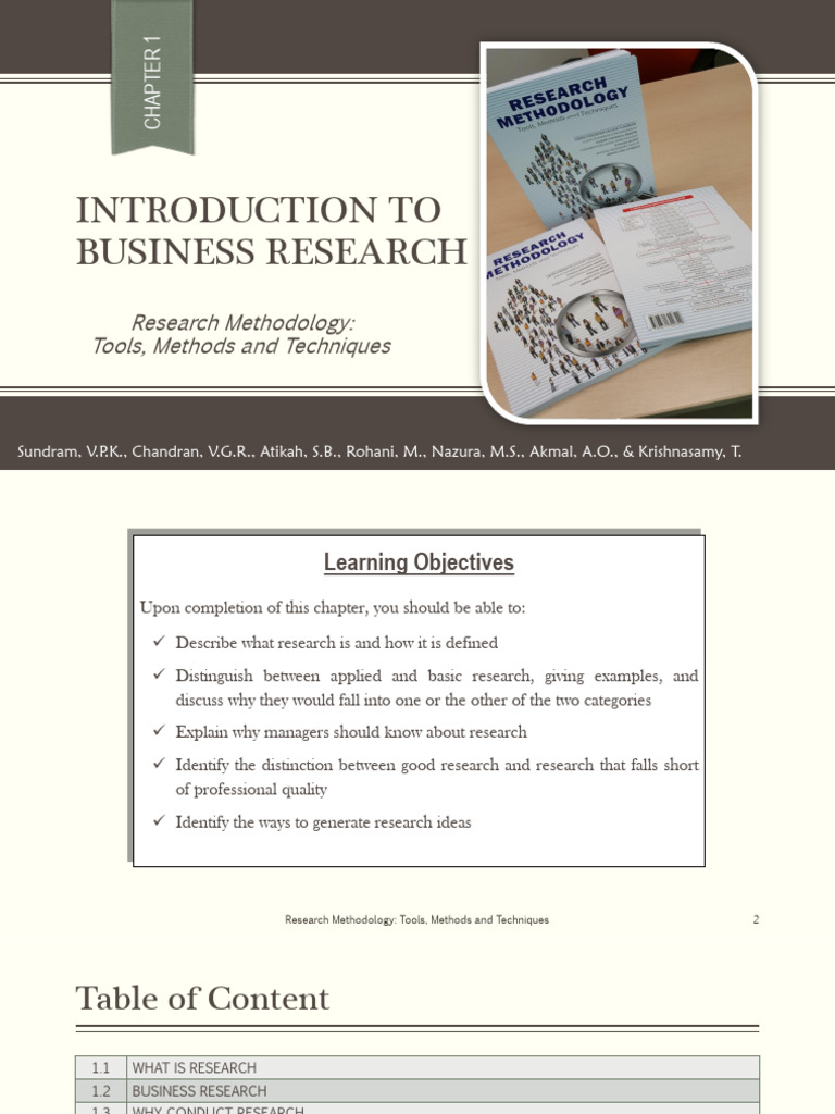 c1 - Introduction To Business Research | PDF