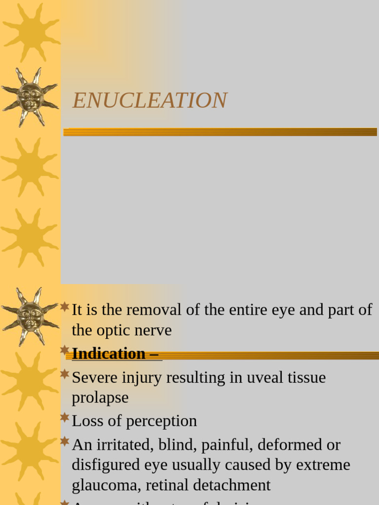 Enucleation | PDF