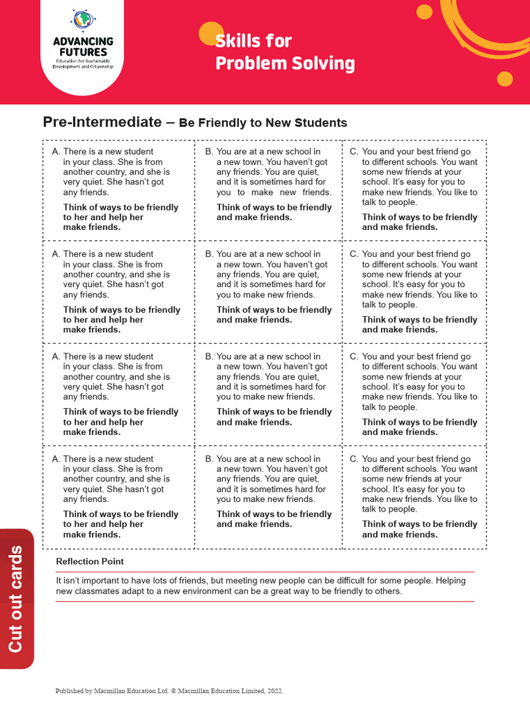 Be Friendly Skills Card | PDF