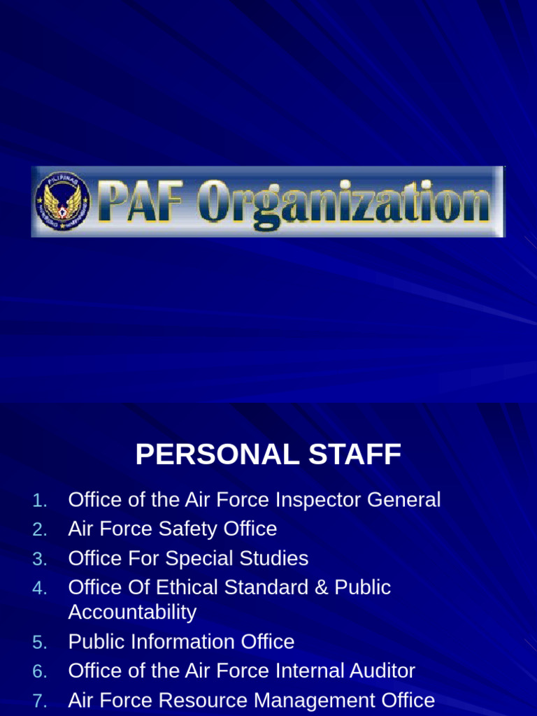 PAF Organization | PDF