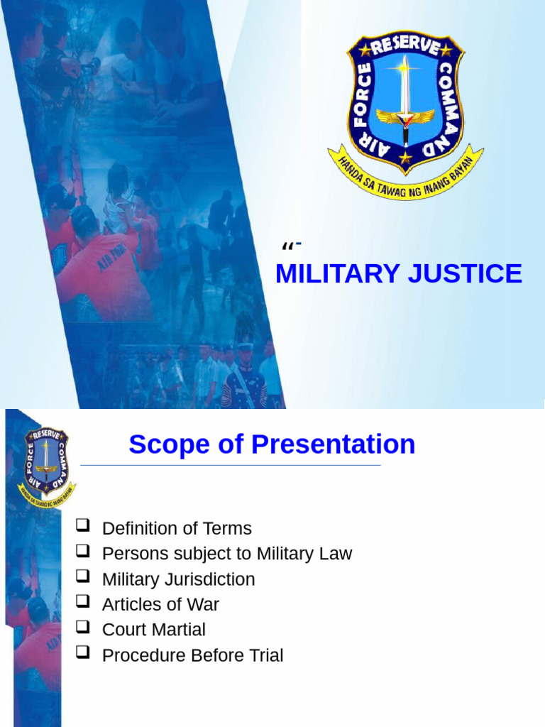 Military Justice System - PPTX New 1 | PDF