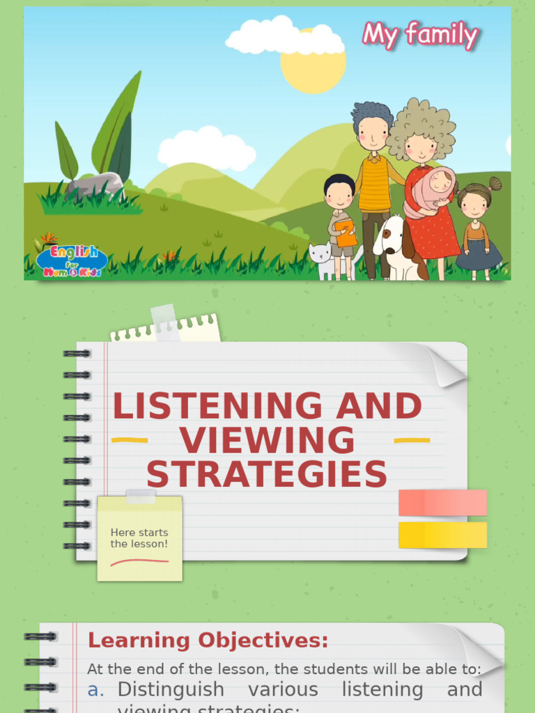 Listening and Viewing | PDF
