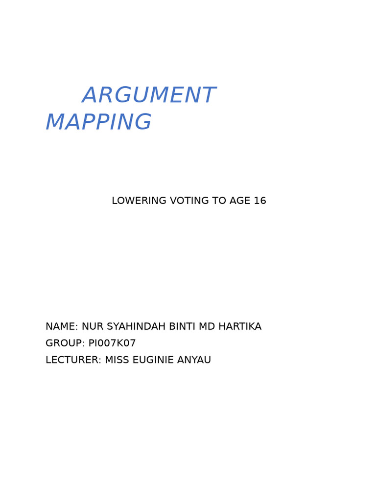 Argument Mapping | PDF