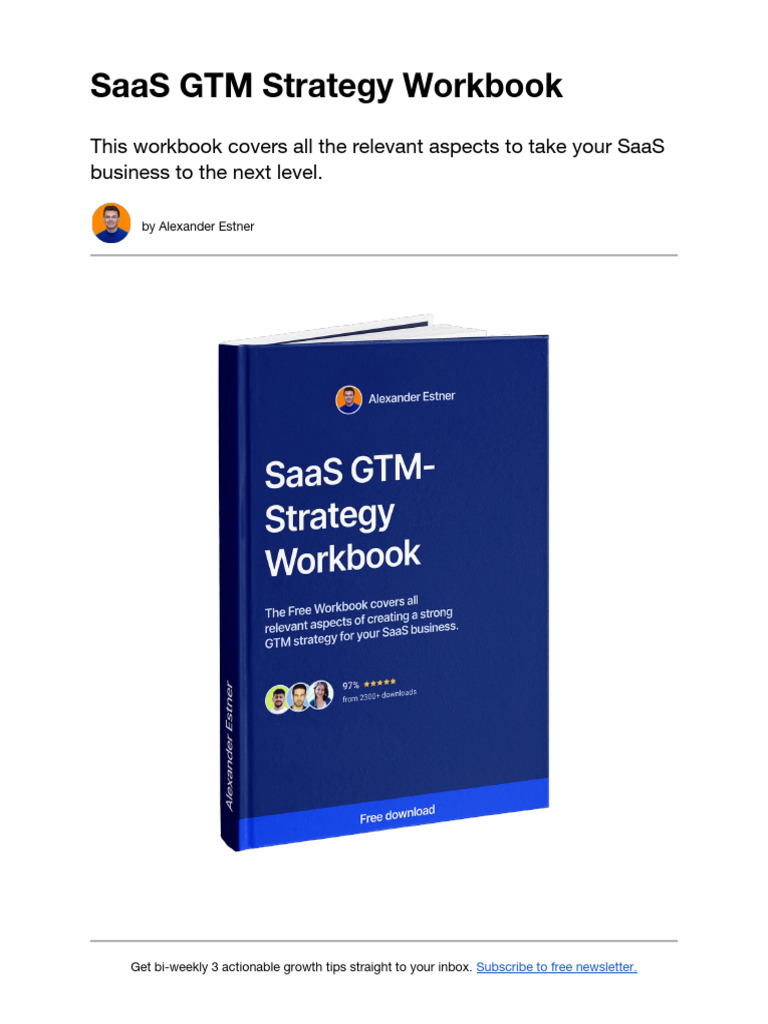 SaaS GTM Strategy Workbook | PDF
