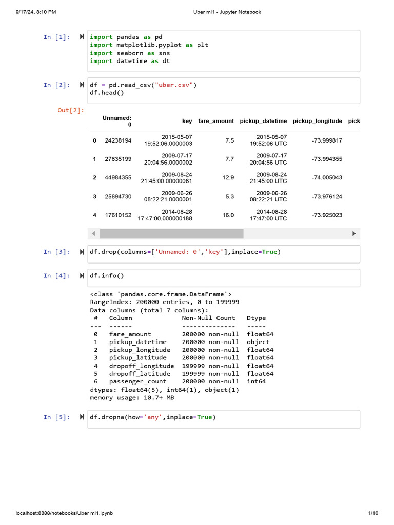 Uber ml1 - Jupyter Notebook | PDF | Coefficient Of Determination | Workweek And Weekend