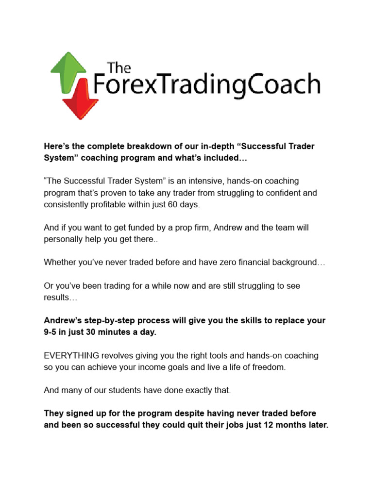 TFTC Invitation Successful Trader System | PDF