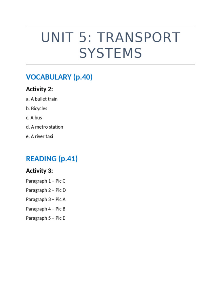 Unit 5 | PDF