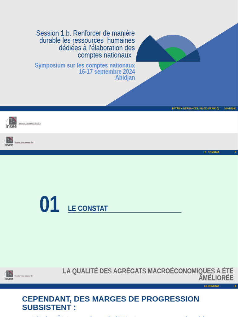 04 - PASII - SC - Session 1b - Patrick Hernandez - INSEE | PDF