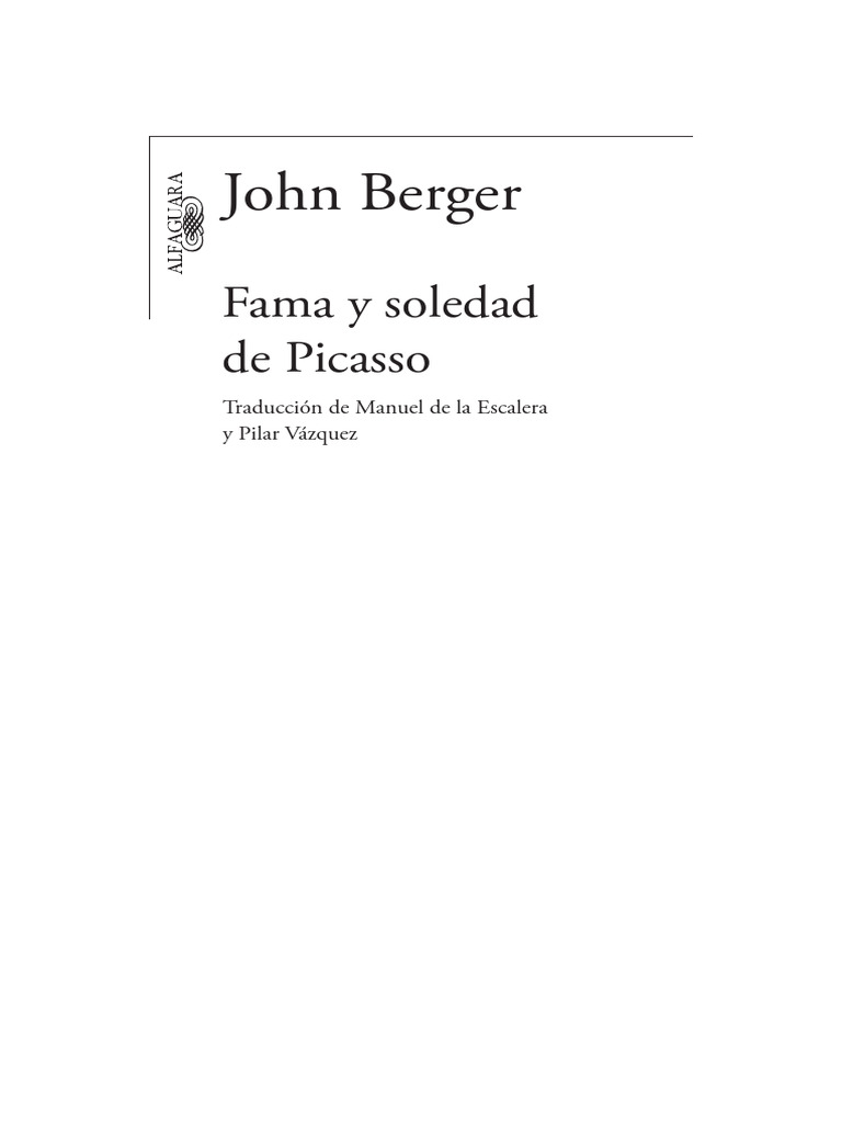 FAMA y Soledad de Picasso (Berger) | PDF