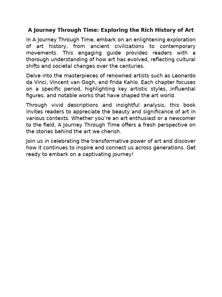 A Journey Through Time | PDF