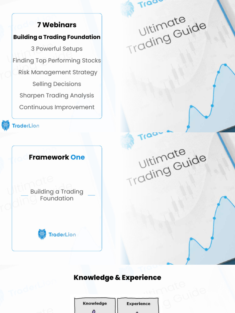 UTG Framework 1 Building A Trading Foundation | PDF