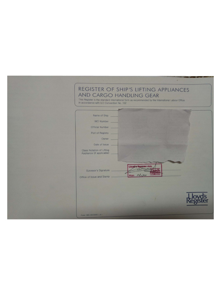 Chain Register Sample | PDF