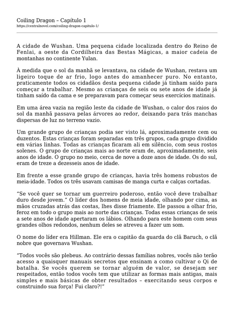 Coiling Dragon Capitulo 1 | PDF