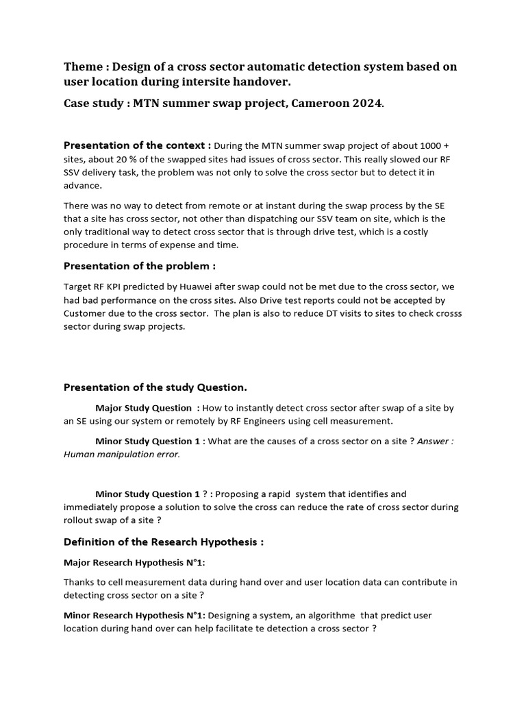 Overview of A Cross Sector Concept in RAN | PDF