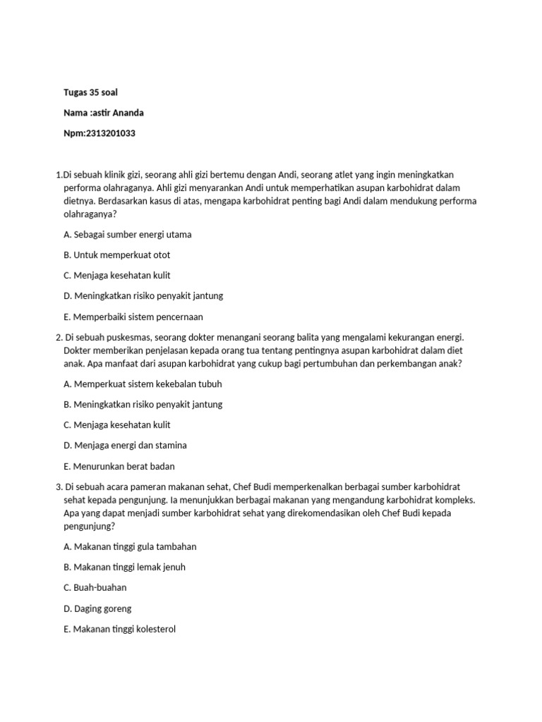 Tugas Soal 35 Ganda | PDF