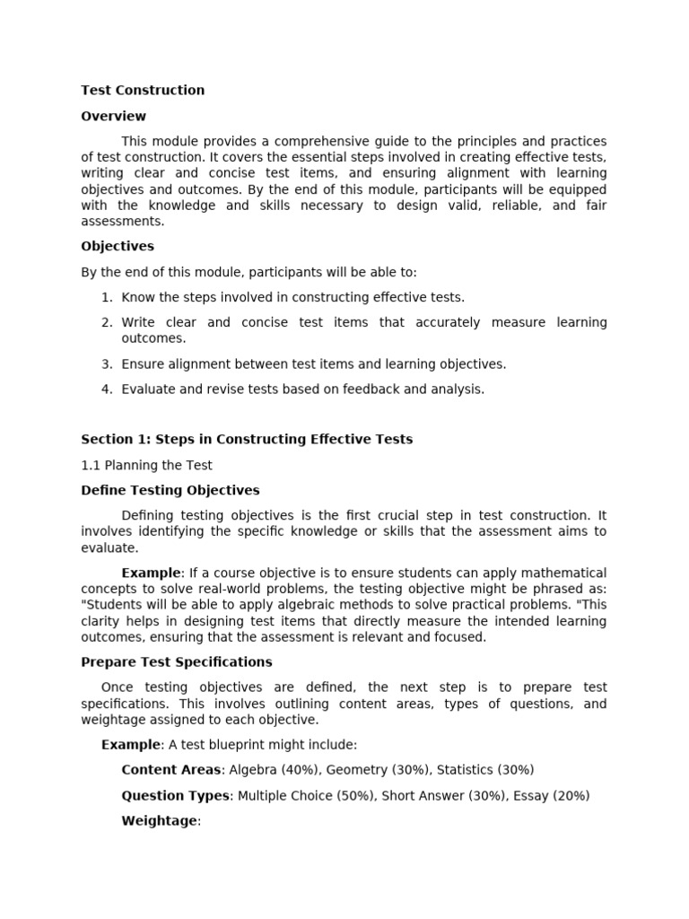 test-construction | PDF