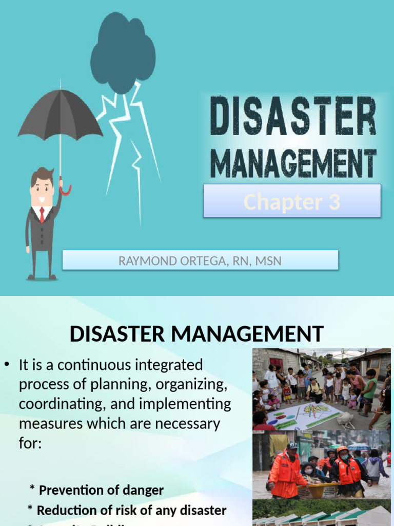 Chapter 3. Disaster Management | PDF