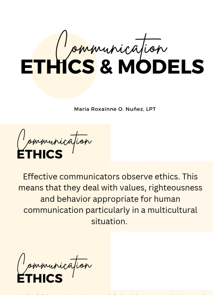 C Ethics Models 1 | PDF | Science & Mathematics