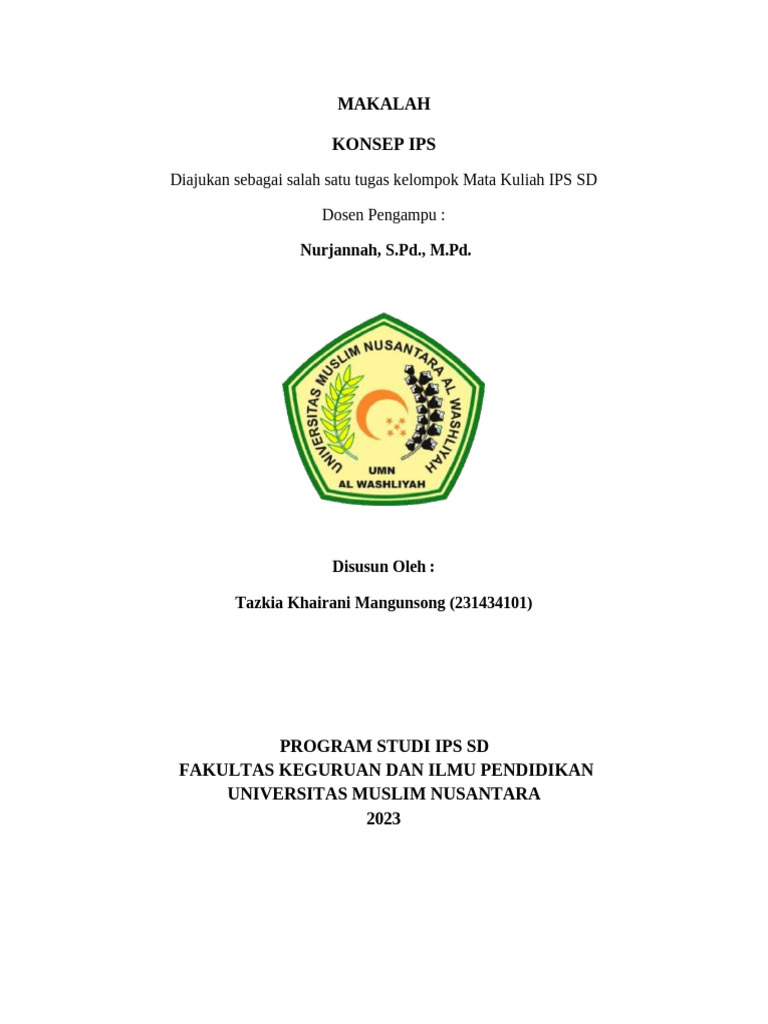 Makalah Konsep Ips | PDF