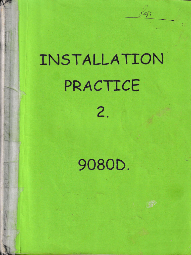 9080D - Installation Practice 2 | PDF