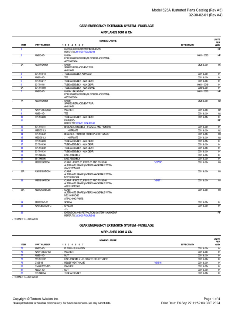 Ipc- Gear Emergency Extension System | PDF