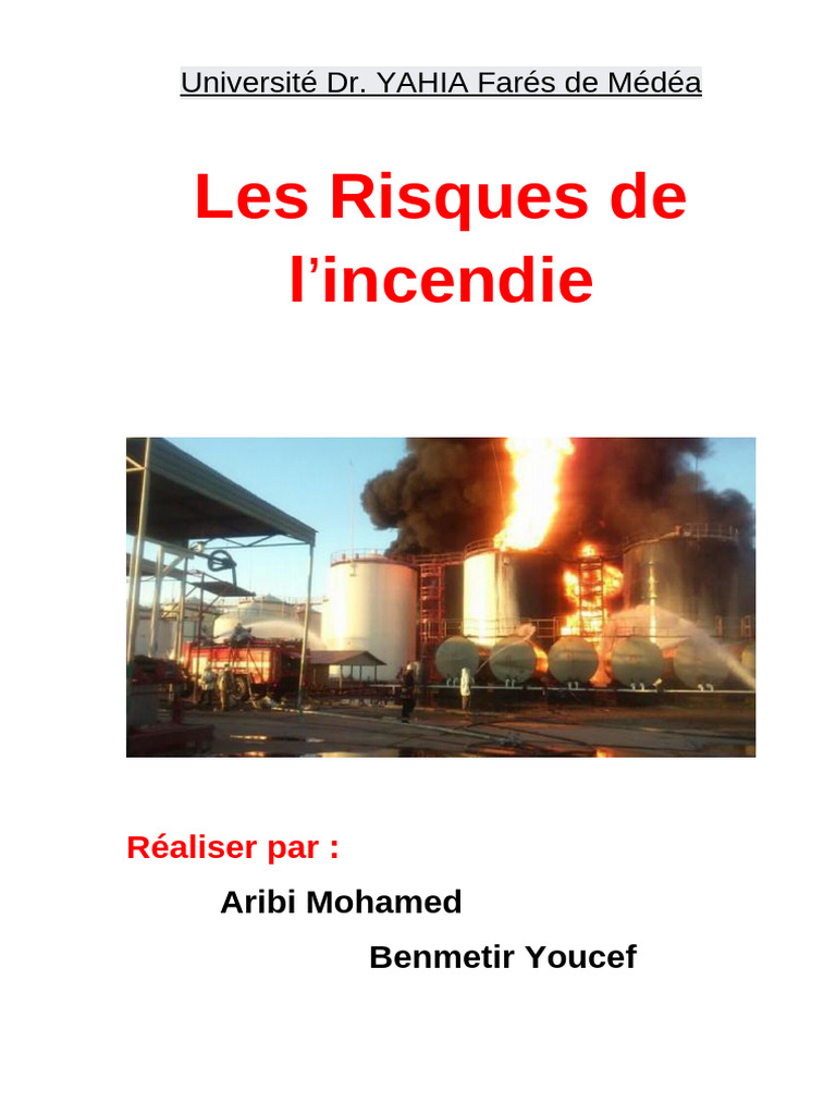 risque d incendie | PDF