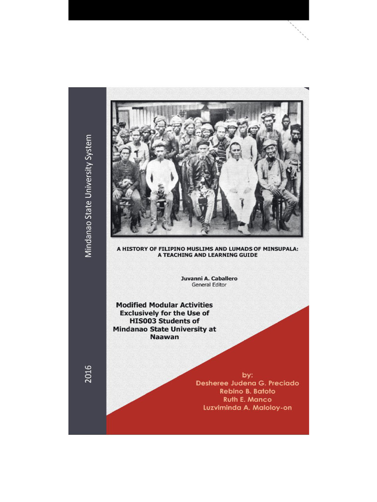 History of Filipino Muslim and Indigenous People of Minsupala | PDF