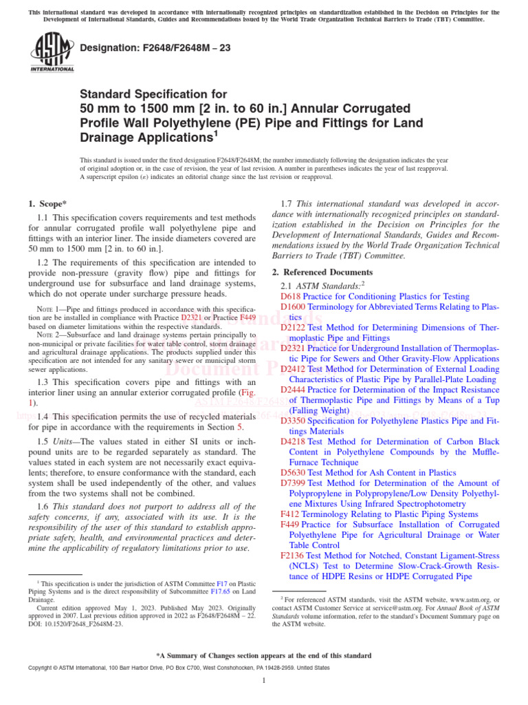 Astm F2648 F2648M 23 | PDF