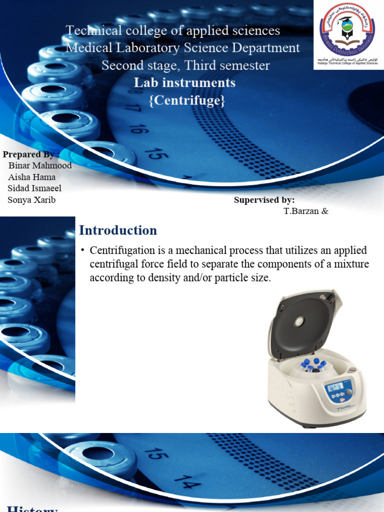 Centrifuge | PDF