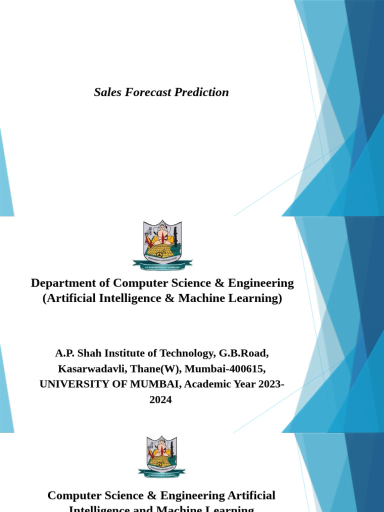 Sales Forecast Prediction | PDF