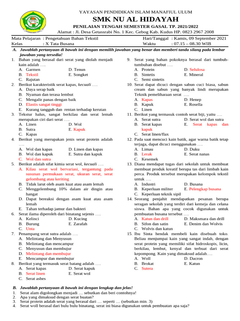 x Tb. Pbt (Tekstil) | PDF