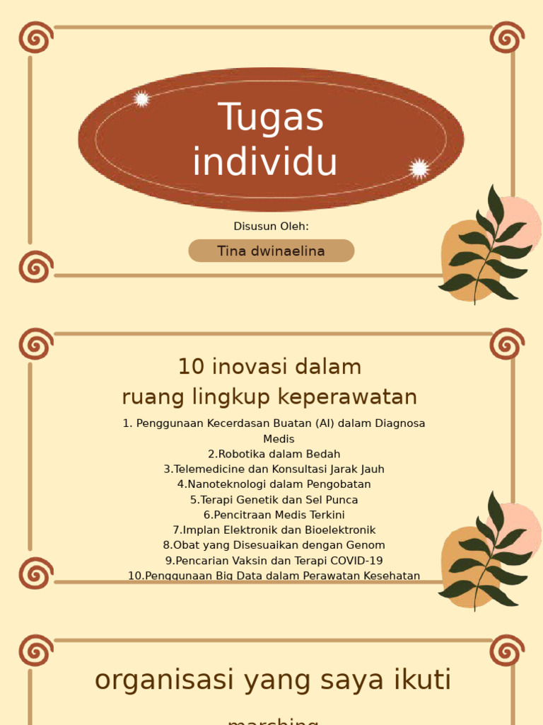 Tugas Individu Inovasi Dalam Keperawatan | PDF
