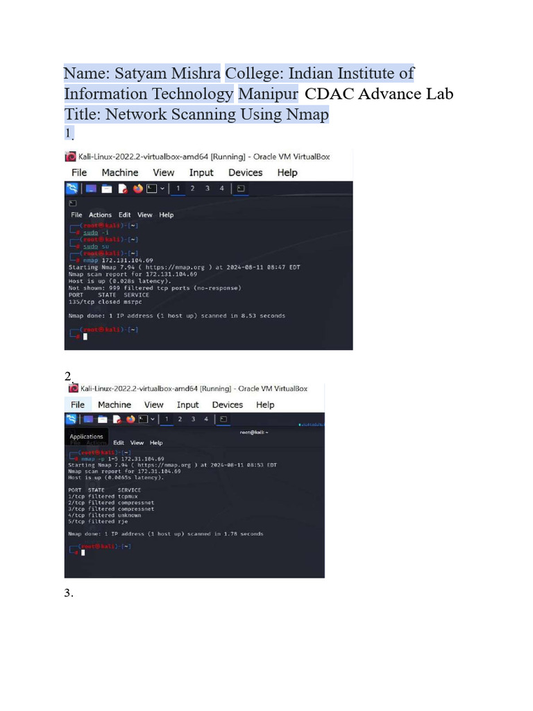 Network_Scanning_Using_Nmap | PDF