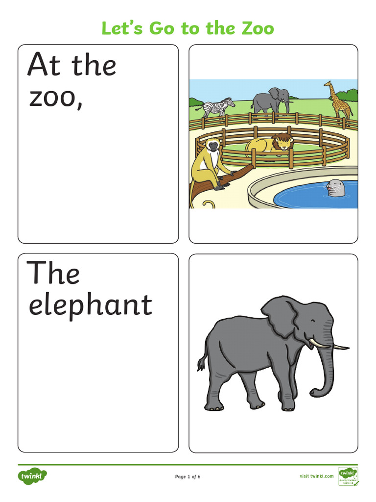 Zoo Writing Prompt - Blank | PDF