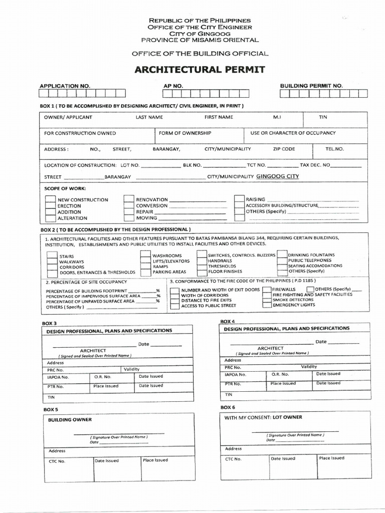 BPCO Form Unified - FRONT | PDF