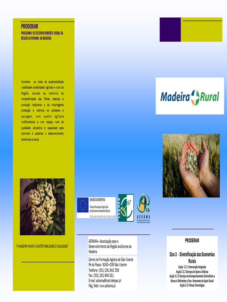 PANFLETOS PRODERAM3 Medida 32 | PDF