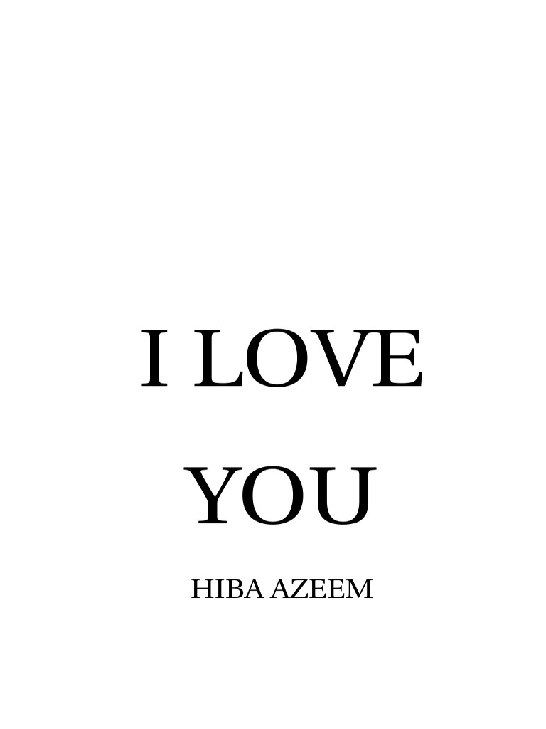i-love-you | PDF