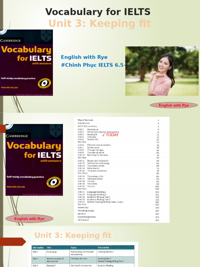 Vocabulary for IELTS - Unit 3 | PDF