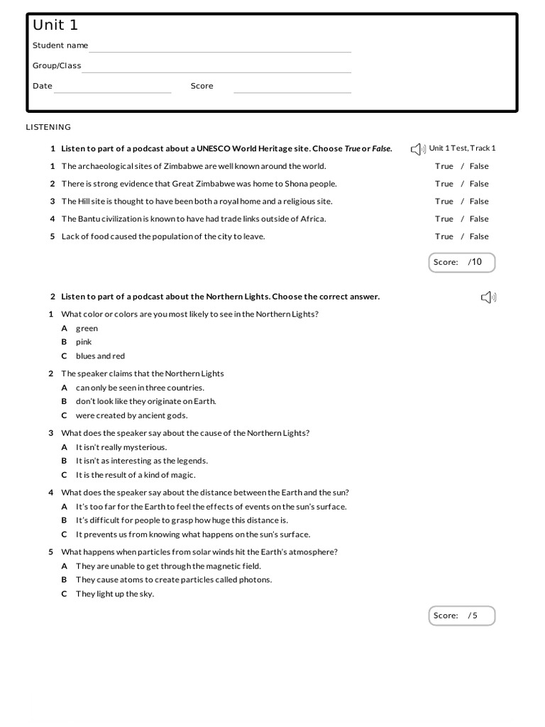 SYM 4 - Unit 01 | PDF
