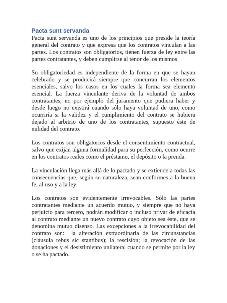 Pacta Sunt Servanda | PDF