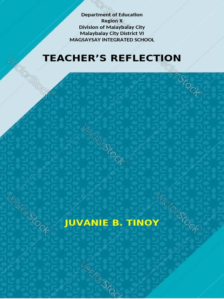 Teachers Reflection Cover | PDF