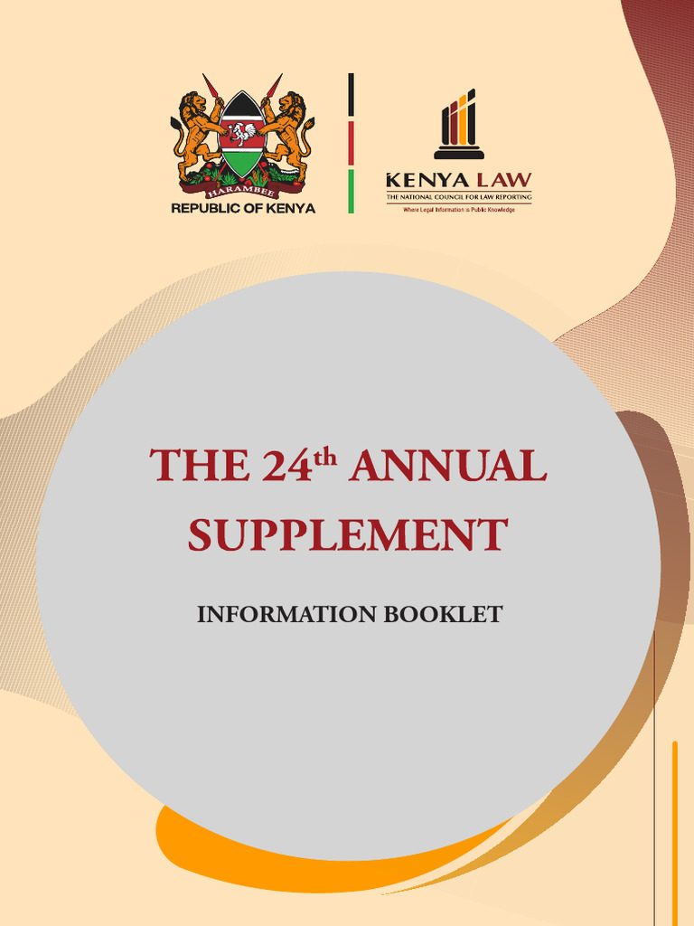 Information Booklet Annual Supplement | PDF