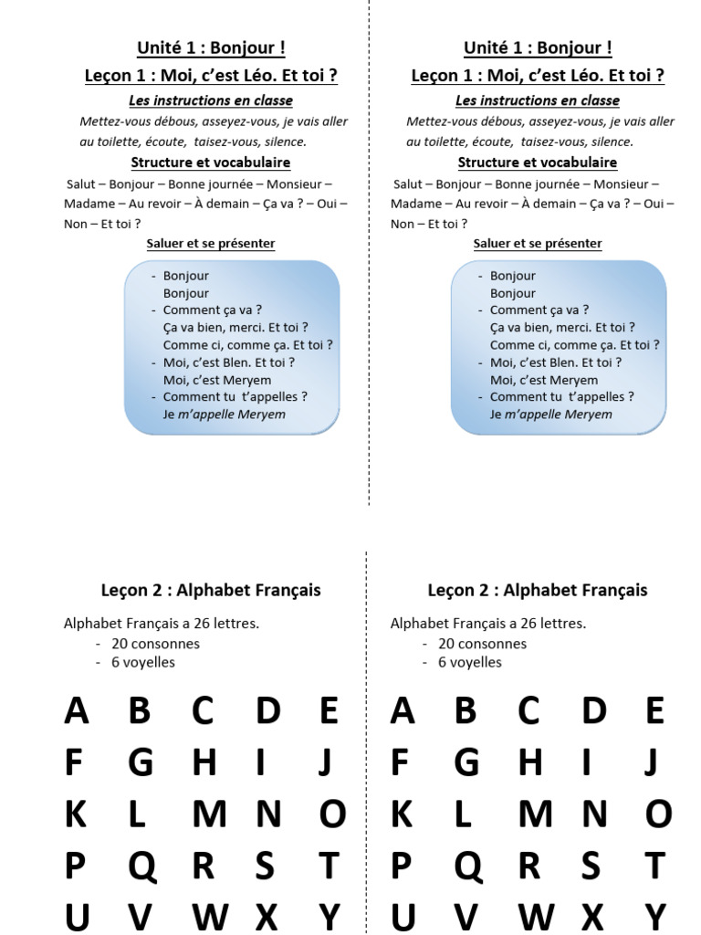 1ère Année Note | PDF