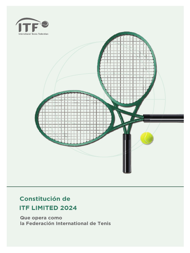 The Constitution of The Itf 2024 Spanish | PDF